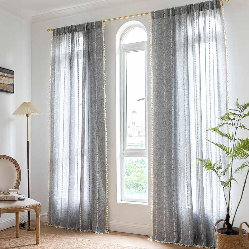 Rustic Gray Vintage Curtains - MagicClothLife